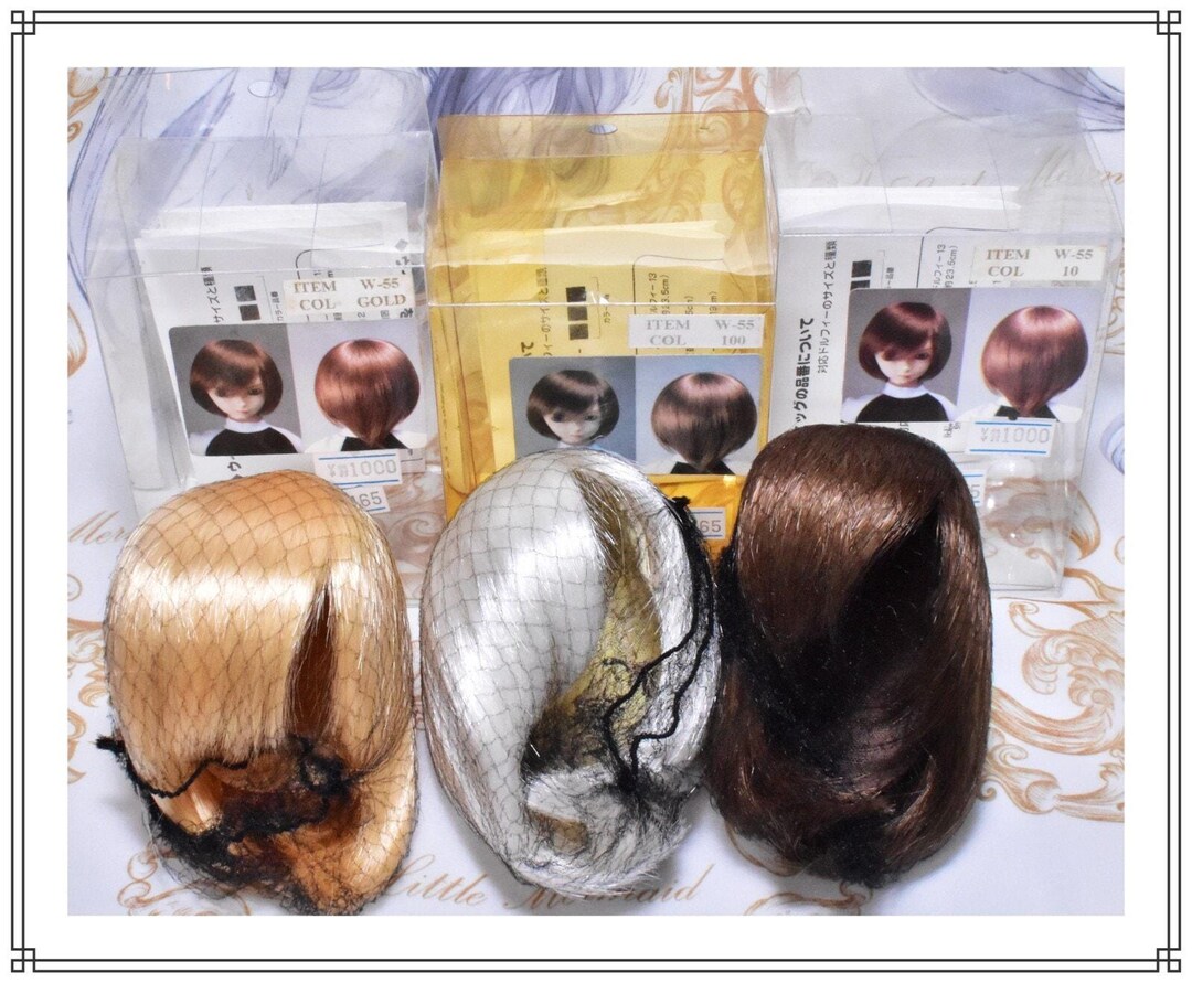 BJD 3 Wig Lot Volks Balljointed Doll Super Dollfie SD W-55 Short ...