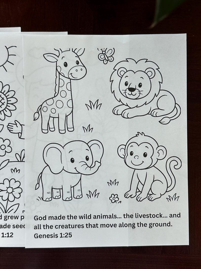 Old Testament Bible Coloring Pages for Kids – Christian Coloring Book ...