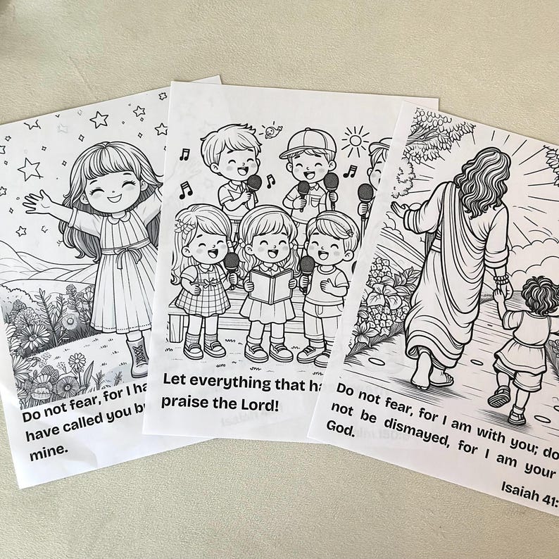 20 Printable Bible Verse Coloring Pages for Kids | Sunday School ...
