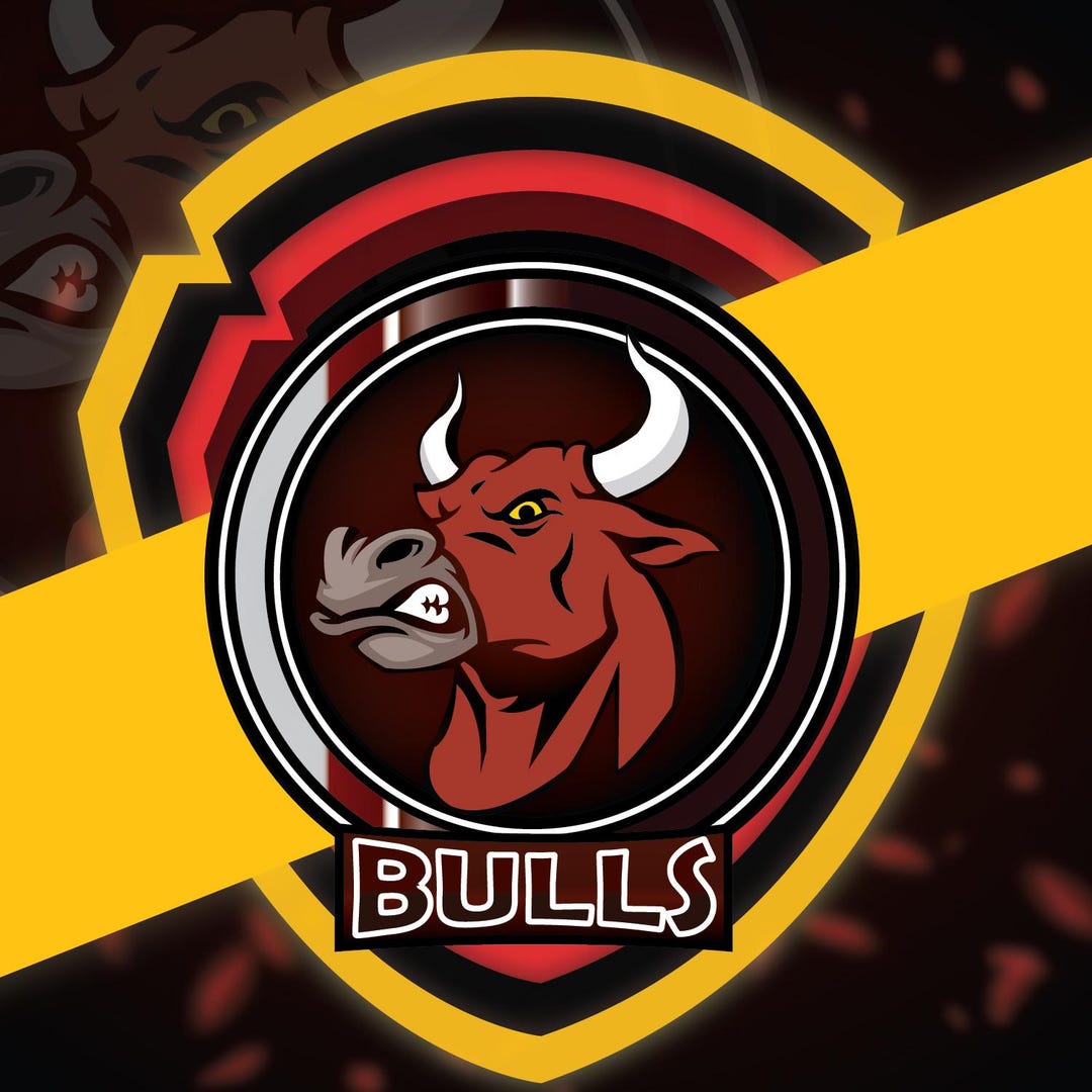 Angry Bull - Mascot Logo - Digital Download - Ready - Etsy