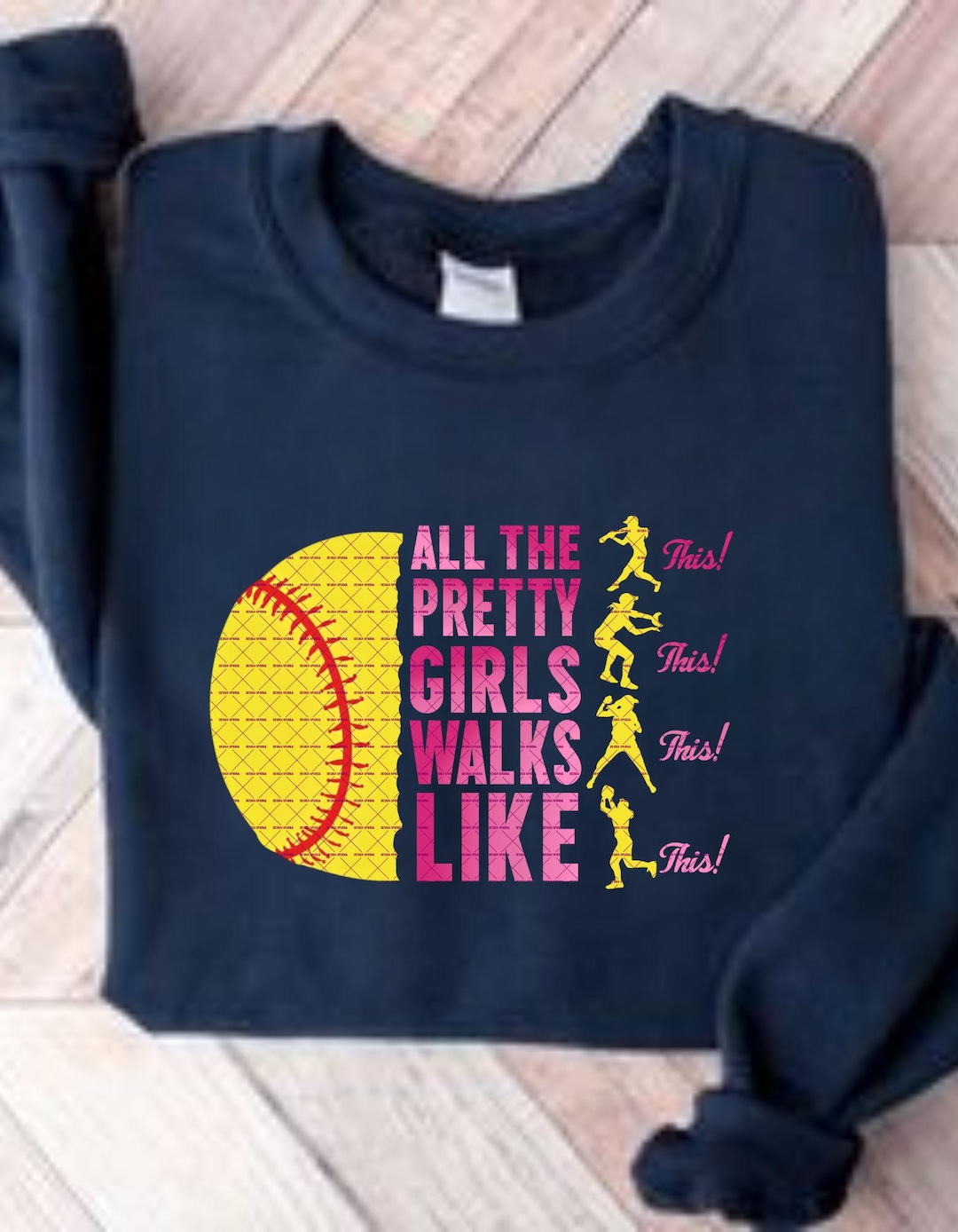 All Pretty Girls Walk Like This Png, Softball Pretty Girls Walk PNG ...