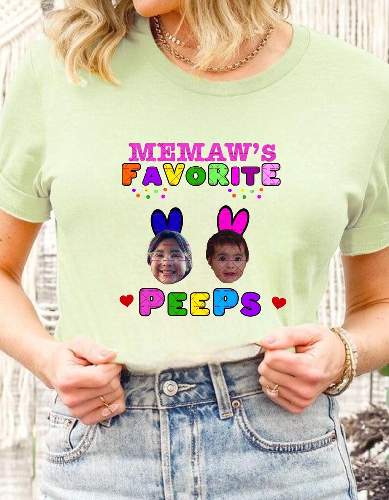 Memaw's Favorite Peeps PNG, Cute Easter Peep, Custom Easter Grandkid ...