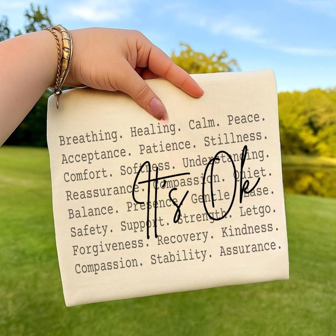 Its Ok Words Png File, Motivational Sublimation, Mental Health ...