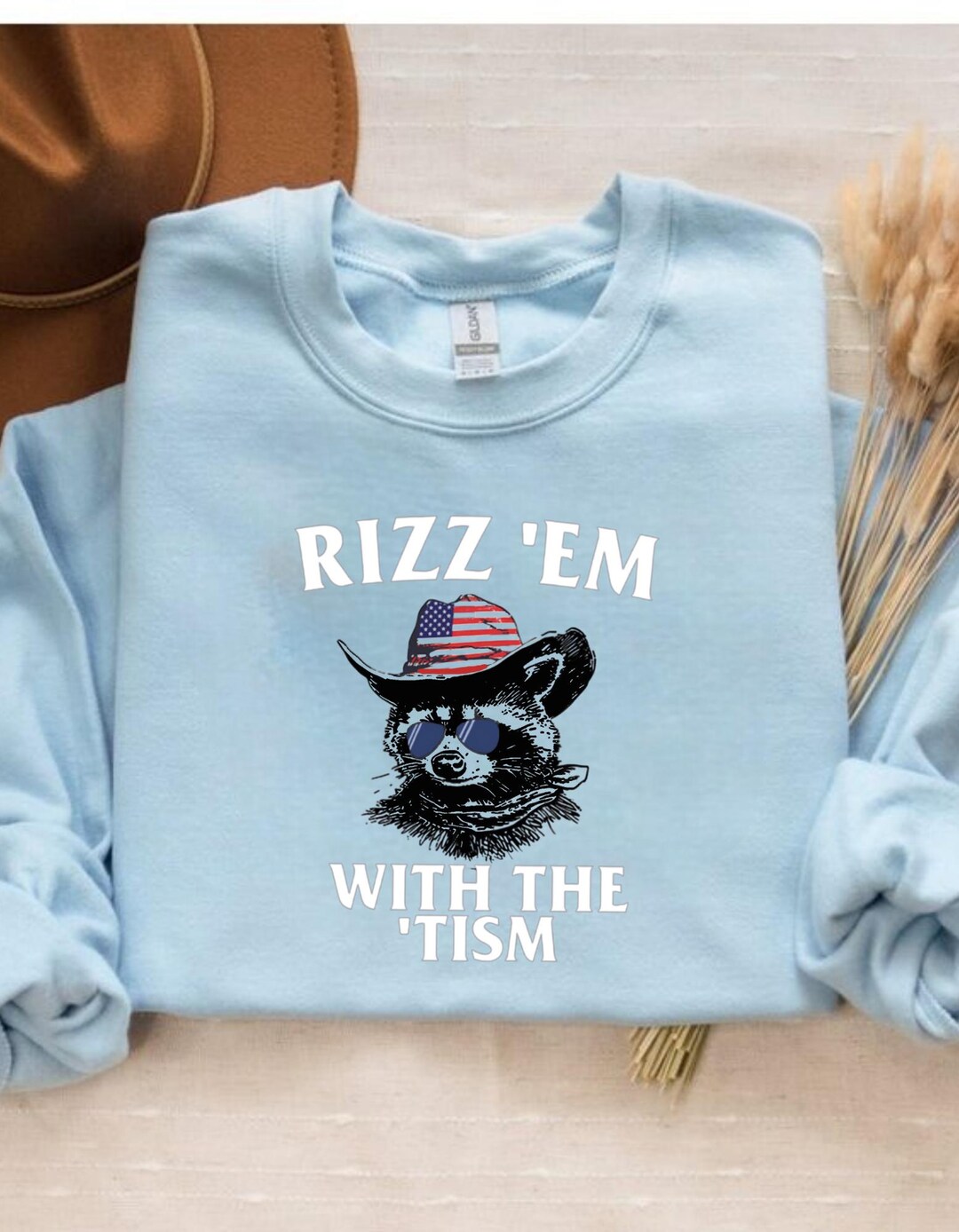 Funny Cowboy Png File, Rizz 'em With the Tism PNG, American Flag Png ...