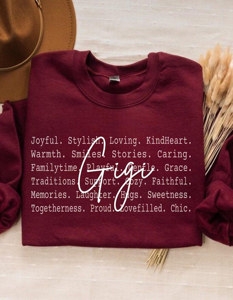 Gigi Definition Shirt Design Png File, Cute Gigi Text Design, Stylish ...
