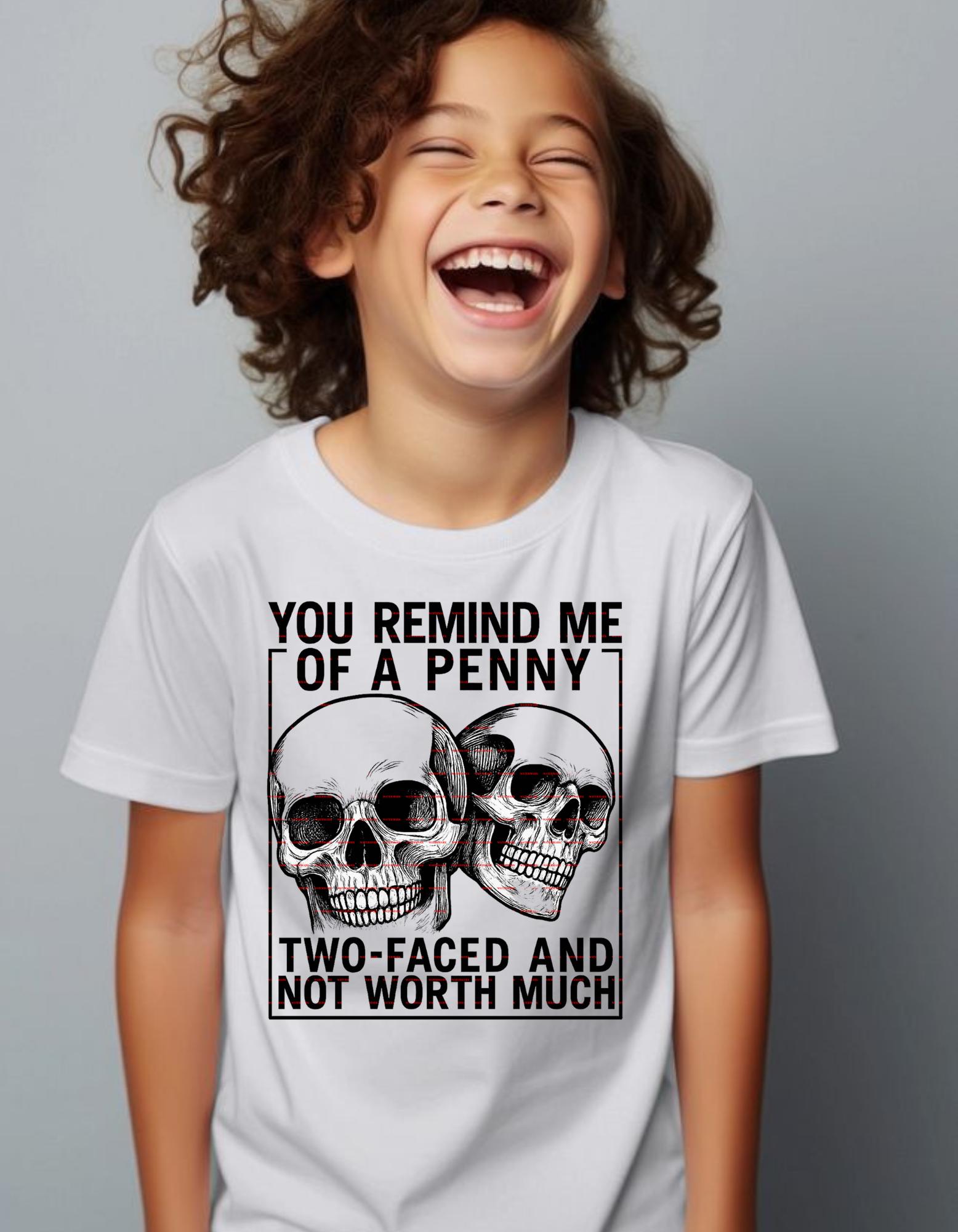 You Remind Me of a Penny Shirt Png, Office Worker, Morning , Funny ...