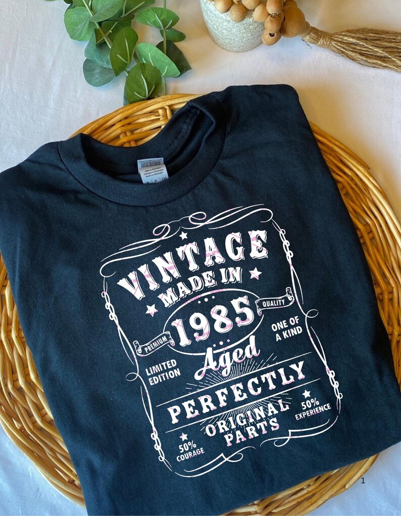 Vintage 1985 Png Svg, Limited Edition Aged Perfectly Png, Retro ...