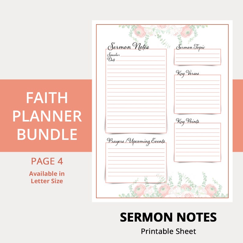 Faith Journal Printables Printable Bible Journal Study Sheets Prayer ...