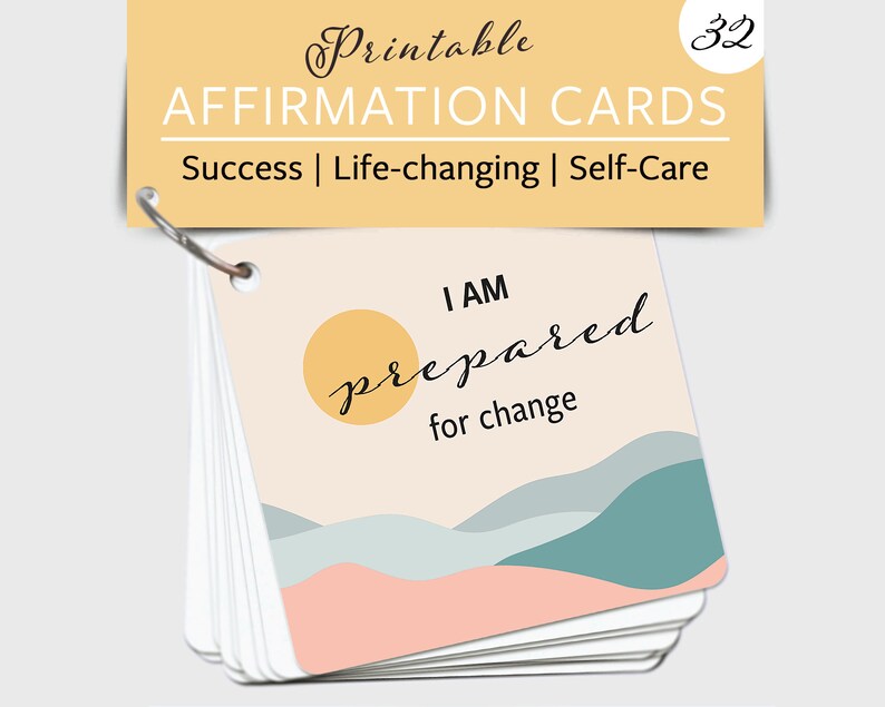 Printable Affirmation Cards Affirmation Deck Encouragement Cards ...