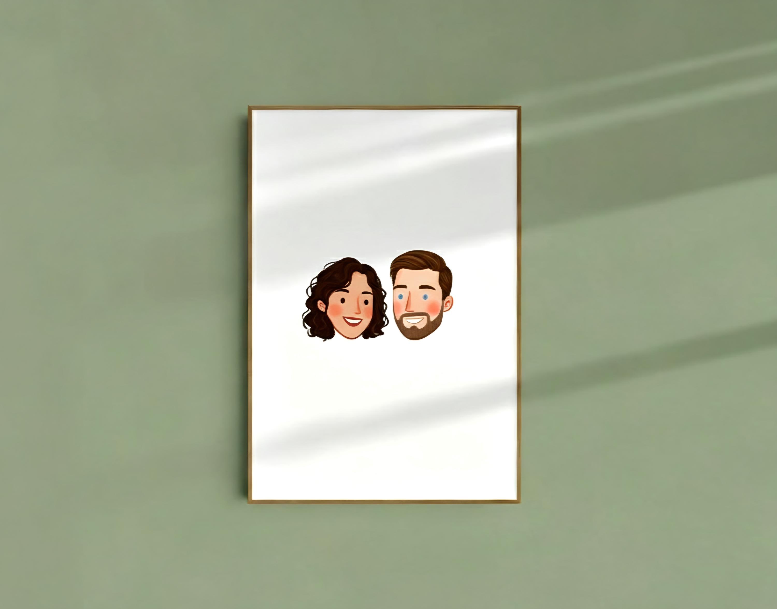 Digital Custom Portrait, Cartoon Portrait, Custom Illustration ...