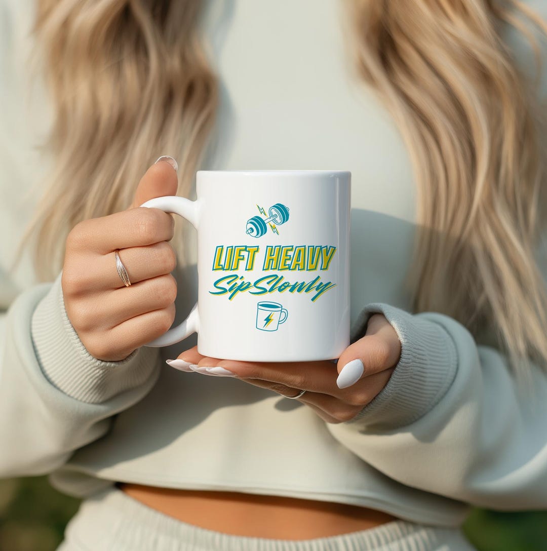 Lift Heavy Sip Slowly Mug Gym Coffee Mug Fitness Motivation Gift for ...