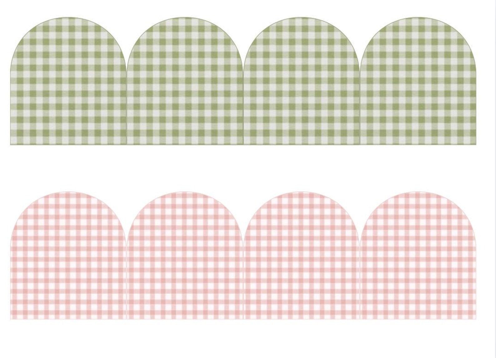Pastel Picnic Bulletin Board Borders - PASTEL GINGHAM - Etsy