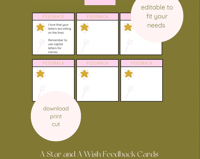 Teacher Feedback Slips for Students Work Printable, Classroom Resources ...