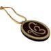 Wooden Sikh Ik Onkar Car Hanging Pendant Ornament Mahogany Gold Colour ...