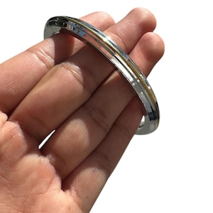 Sikh Kara Stainless Steel Thick Bracelet Brass Line Kada Singh Kaur ...
