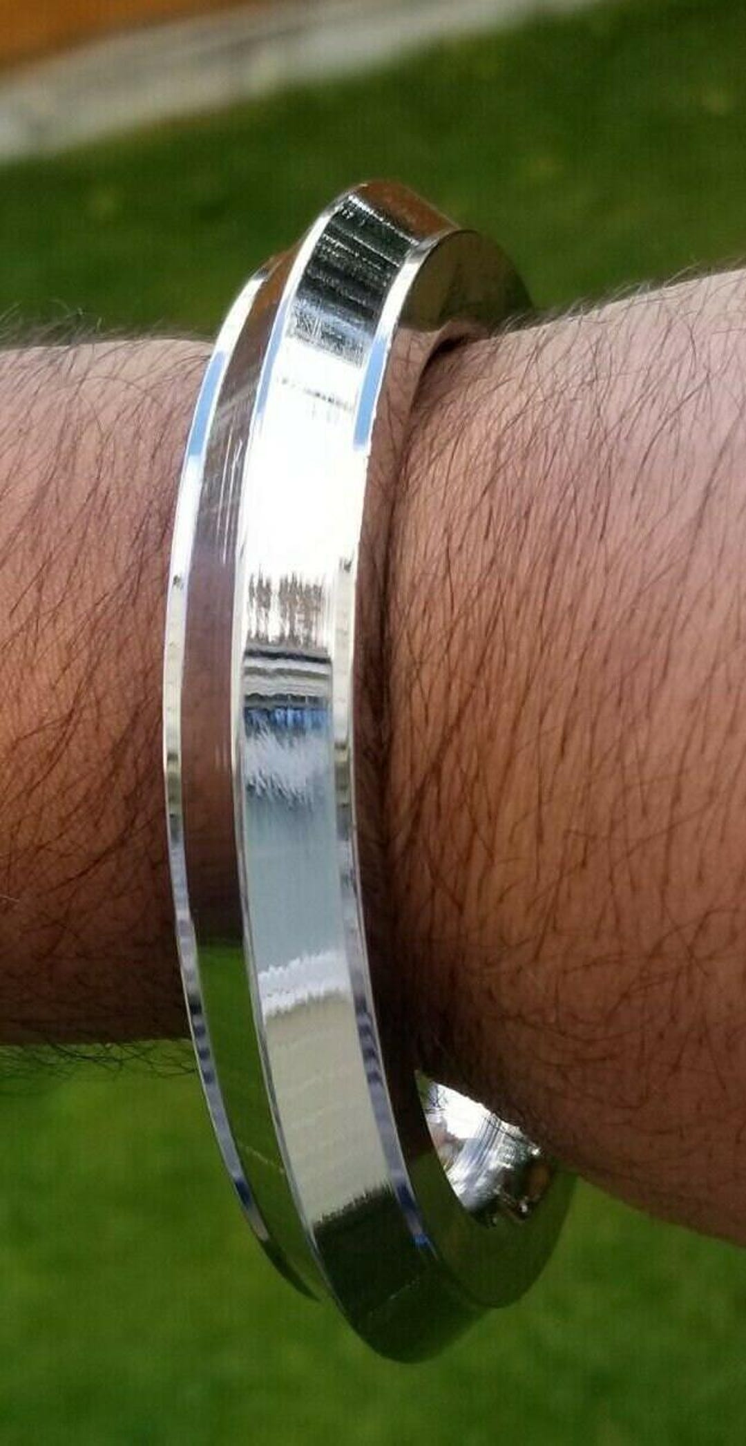 Sikh Kara Stainless Steel Chunky Collar Edge Kada Singh Kaur Karra ...