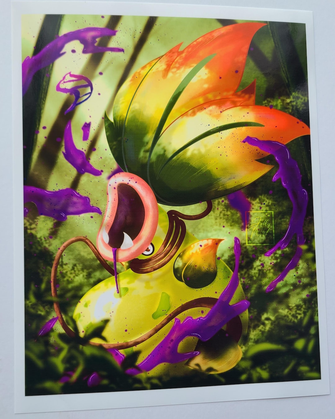 Mega Victreebel Art Print | Handmade Pokemon Digital Art | 2 Sizes - Etsy
