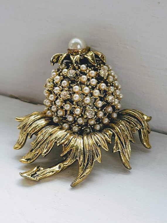 vintage weiss gold pineapple - Gem
