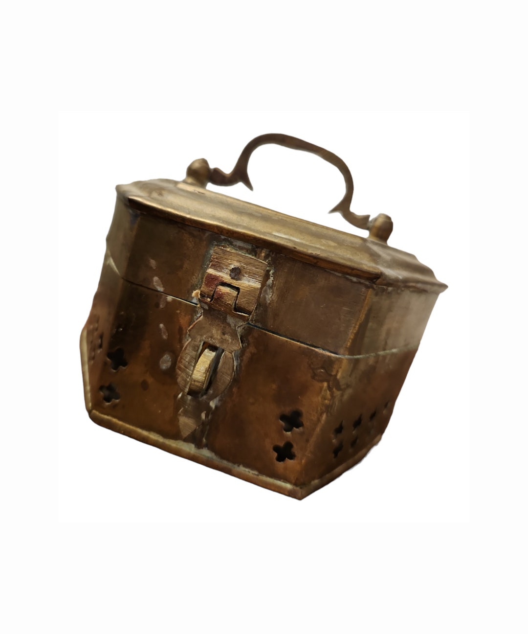 Vintage Solid Brass Cricket Box Jewelry Box Nic Nac Box With - Etsy