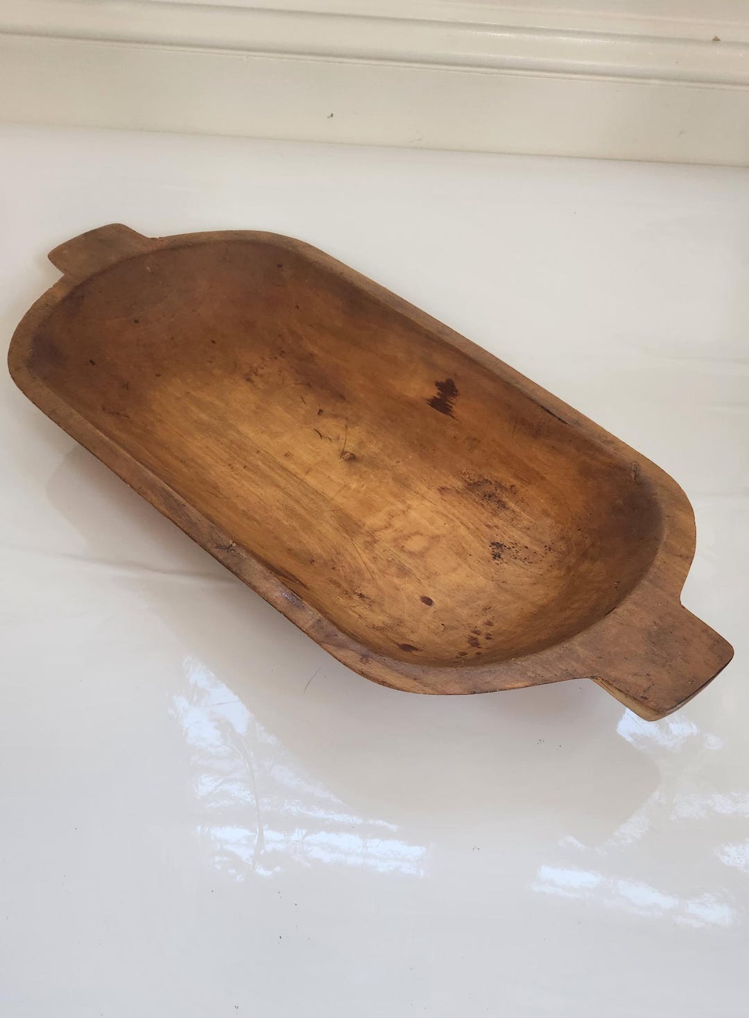 Vintage Wooden Dough Bowl, Bread Bowl, Centerpiece Wooden Bowl, Dough ...