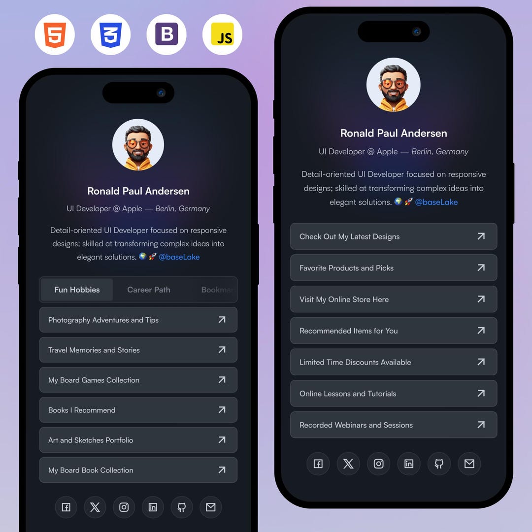 Link in Bio Template, Instagram Bio Template, Life Coaching, Linktree Alternative, Minimal ...