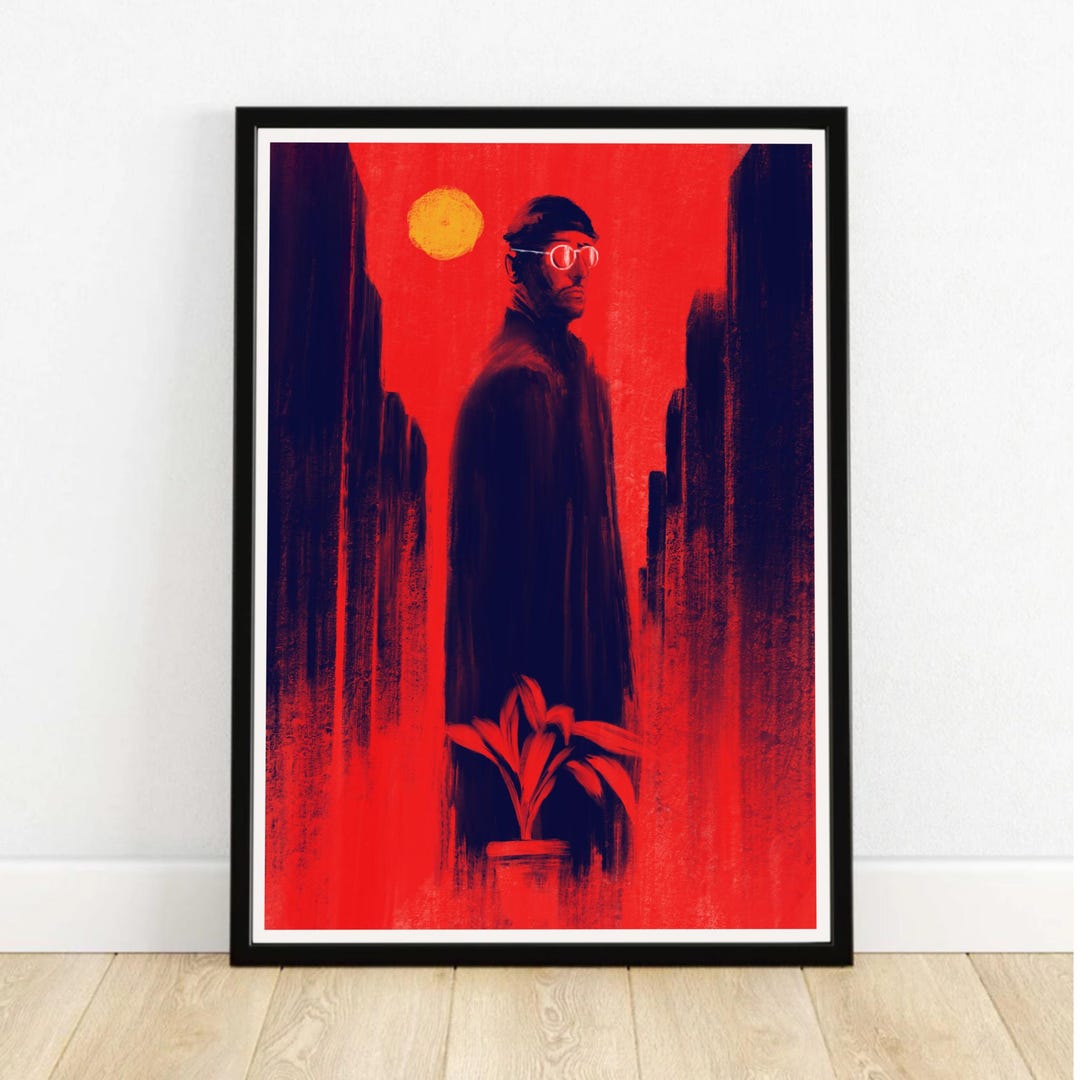 Léon: the Professional - Impressionist Movie Poster - Portrait Lustre ...