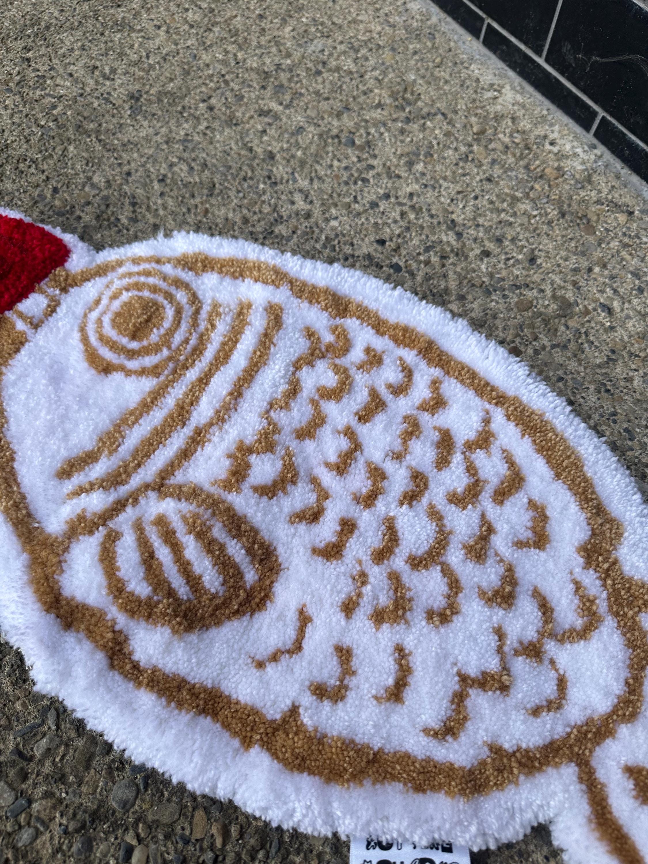 Cartoon Fish Rug, Soy Sauce Bottle , Sushi, Custom Rug, Handmade ...