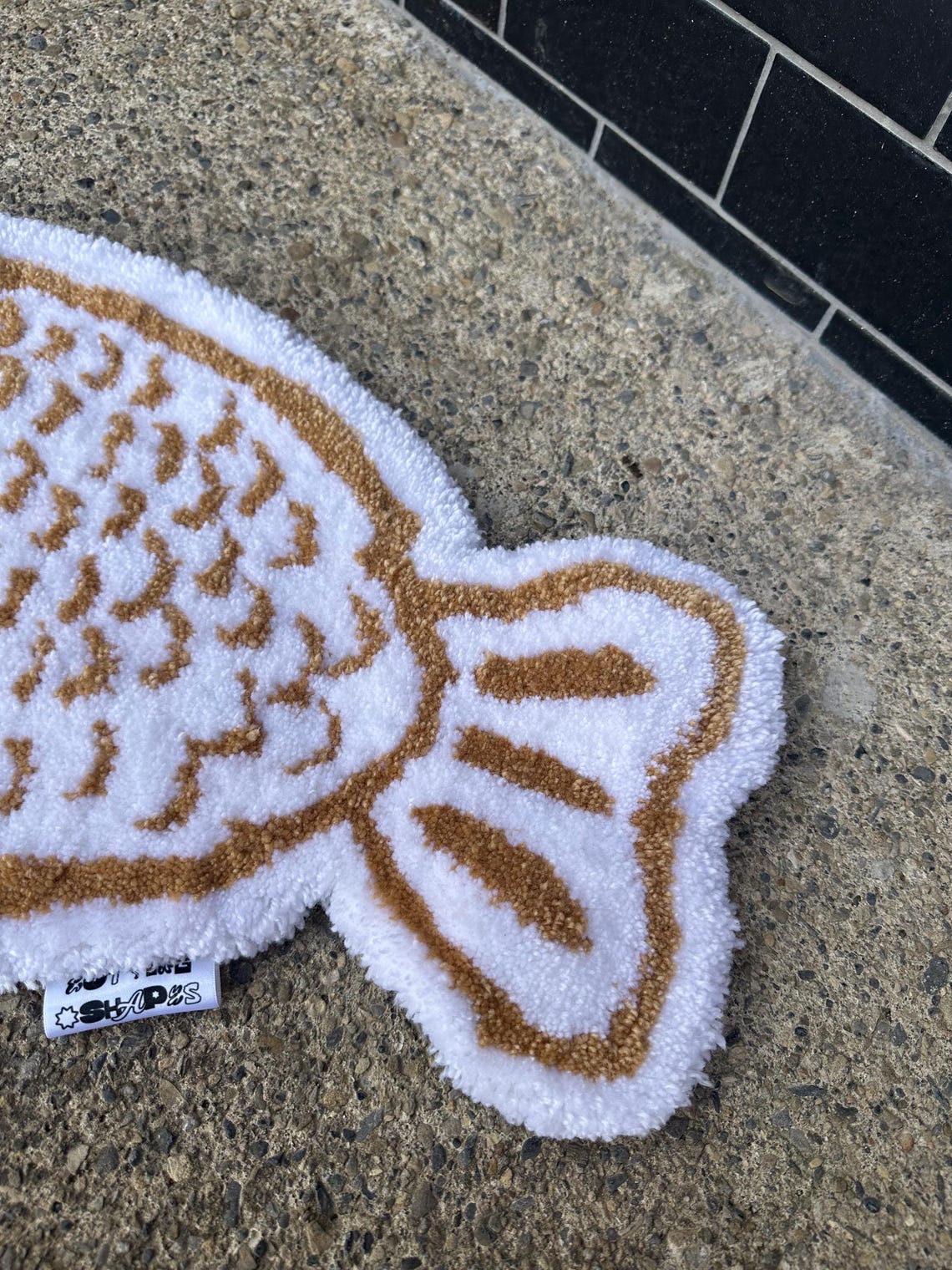 Cartoon Fish Rug, Soy Sauce Bottle , Sushi, Custom Rug, Handmade ...