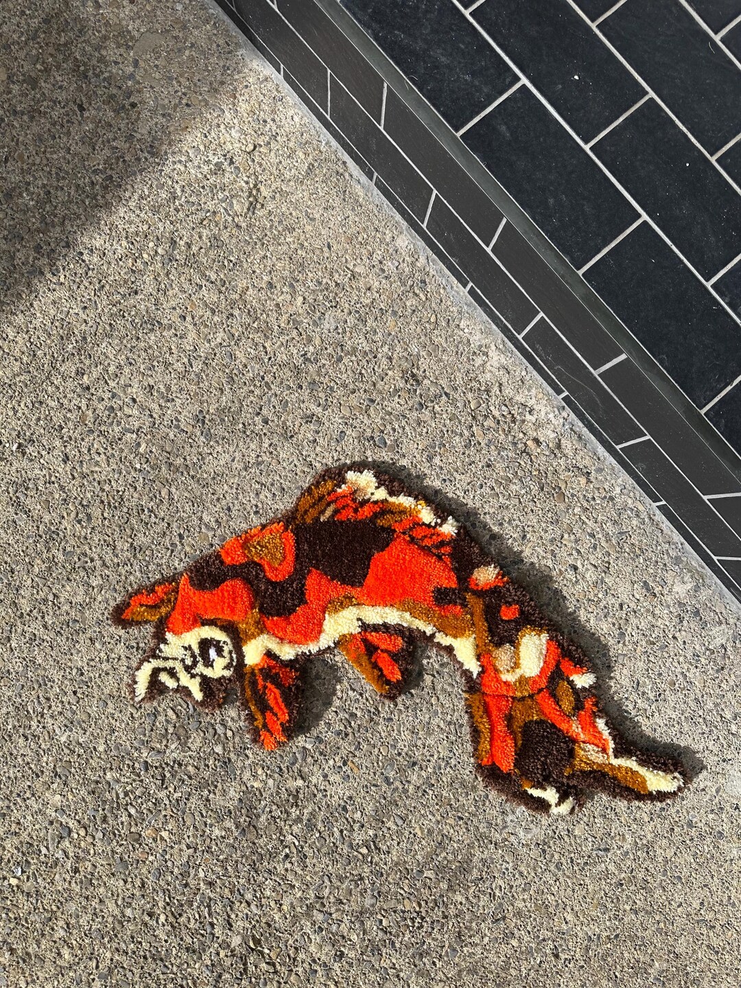 Koi Fish Rug, Custom Rug, Handmade, Custom Rug, Custom Design and Sizes ...