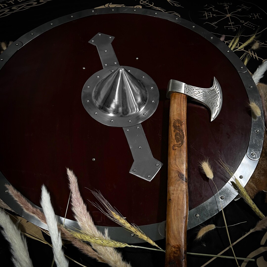 Viking Warlord's Wooden Shield - Etsy