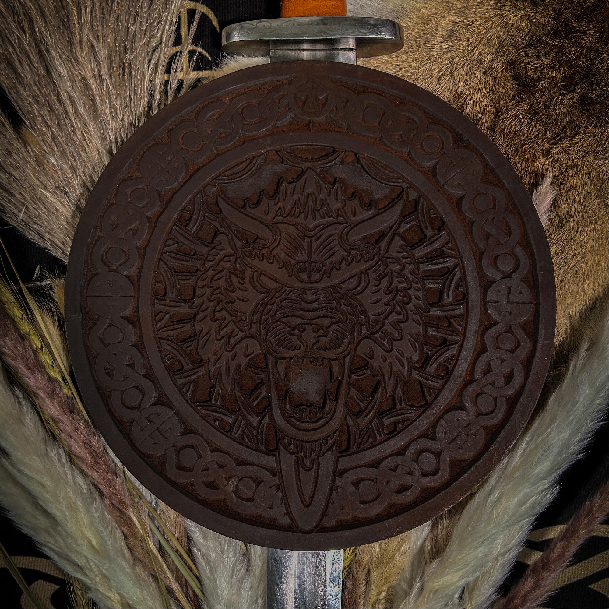 Wolf Guardian Viking Sword Display Plaque - Etsy