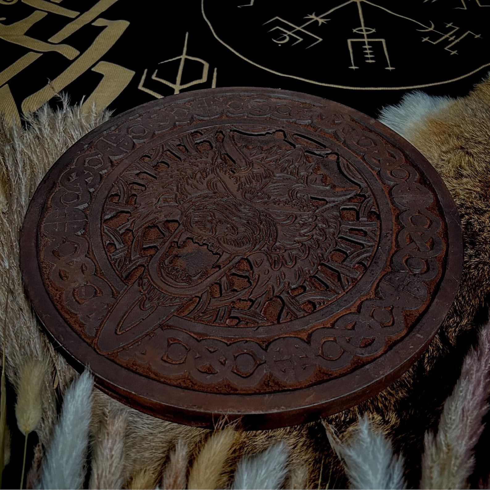 Wolf Guardian Viking Sword Display Plaque - Etsy
