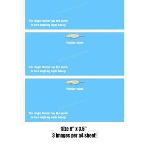 Bluey Themed Feather Wand Party Favour | Digital Download | Kids ...