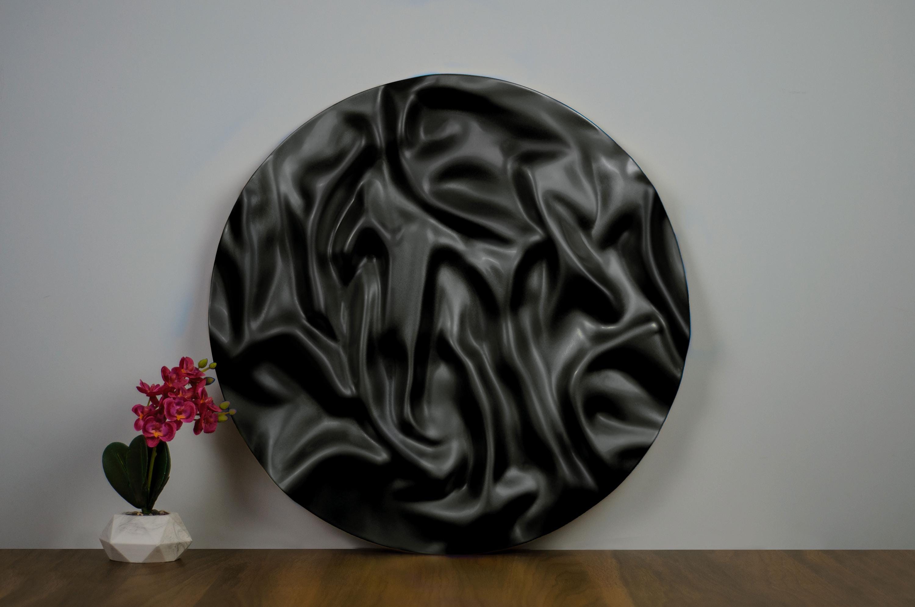 Modern 3D Textured Wall Art,wavy MDF Panel, Lacquer Painted Abstract ...