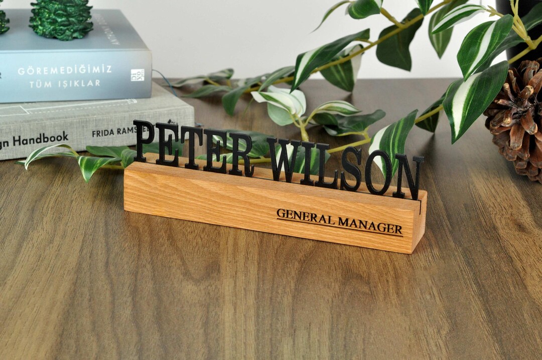 Personalized Desk Name Plate, Desktop Name Plate, Office Gift ...