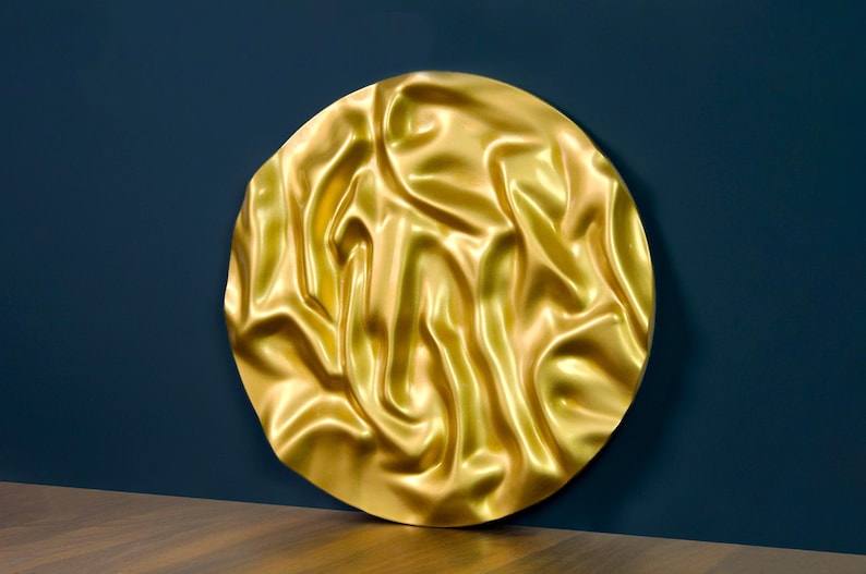 Modern 3D Textured Wall Art,wavy MDF Panel, Lacquer Painted Abstract ...