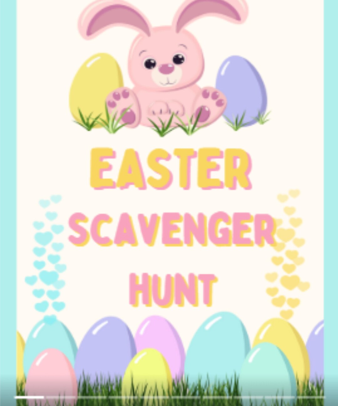 Printable Easter Scavenger Hunt for Kids - 8 Clue Cards - Easter Egg ...