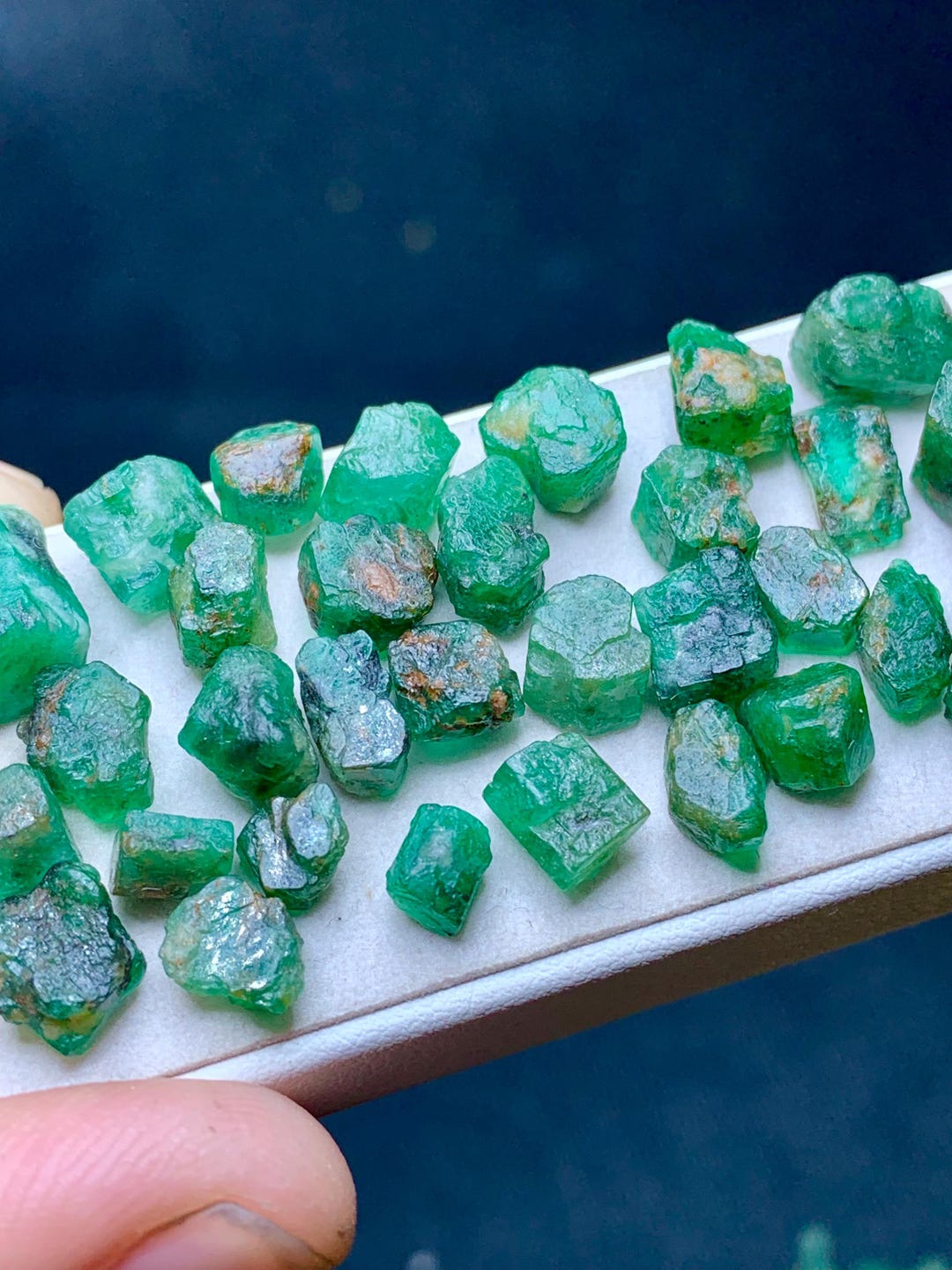 Emerald Terminated Facet Grade Crystals 250 Grams Lot, Natural Swat ...
