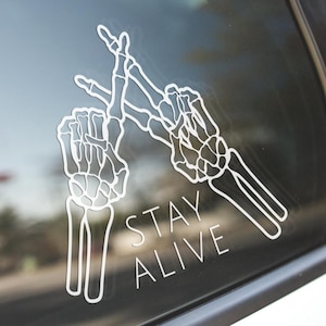 Twenty One Pilots Skeleton Hand Logo Window Decal - Stay Alive - Etsy