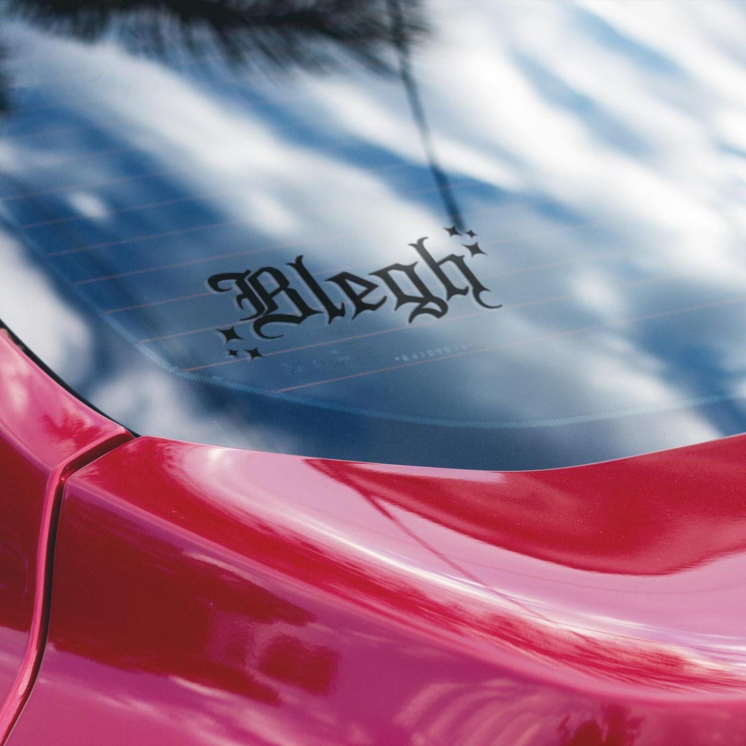 Blegh Car Window Decal - Rock Music, Metal Music, Emo - Etsy