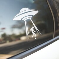 Area 51 Alien Permanent Vinyl Decal Alien Sticker UFO UFAP ...