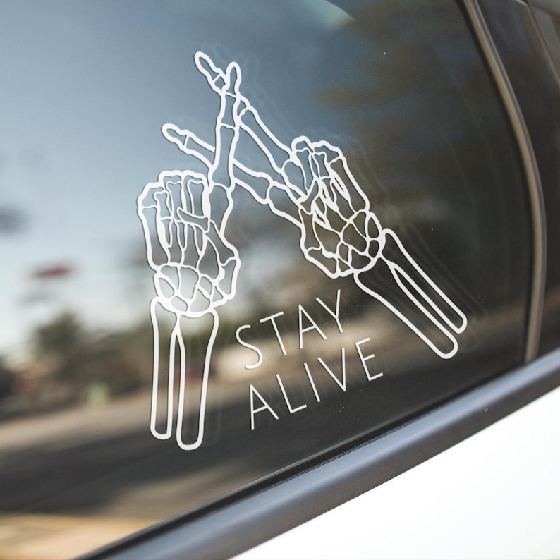 Twenty One Pilots Skeleton Hand Logo Window Decal - Stay Alive - Etsy