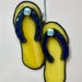 Stained Glass Flip Flops Suncatcher Ornament - Etsy