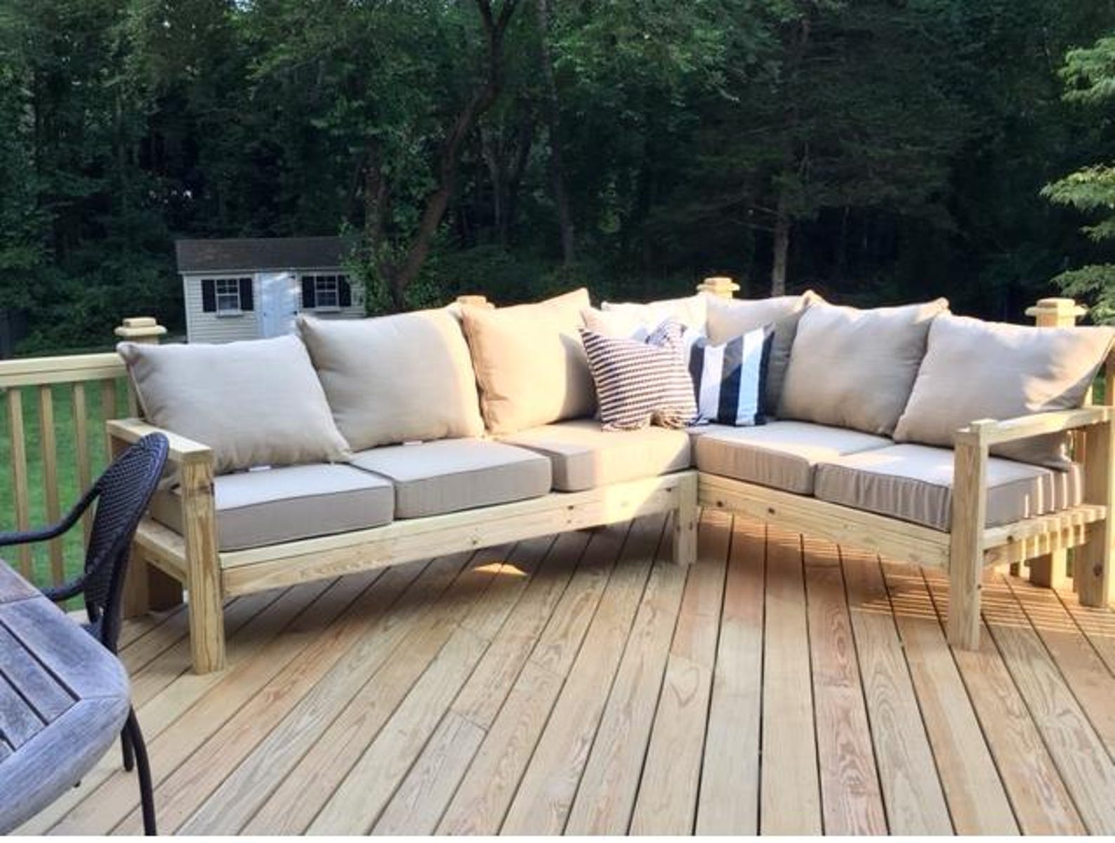 Outdoor Sectional Sofa Plans: DIY Modular Patio Couch (PDF Download) - Etsy