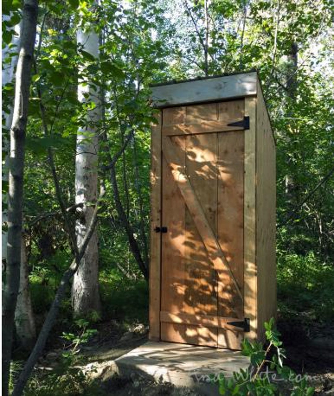 Outdoor Outhouse Toilet Plan – DIY Privacy Shed, Step-by-step PDF ...