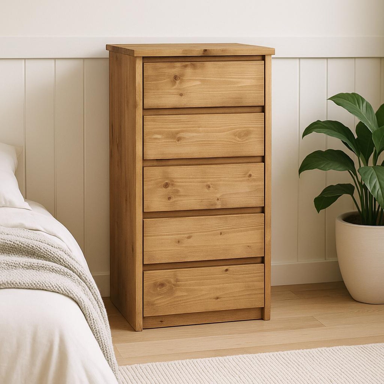 Five-drawer Dresser Plan | DIY Chest PDF | Flush-front Woodworking ...