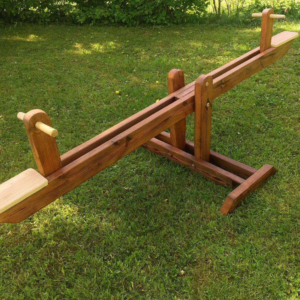 Wooden Seesaw Plan – DIY Teeter-totter PDF Guide | Outdoor Playground ...