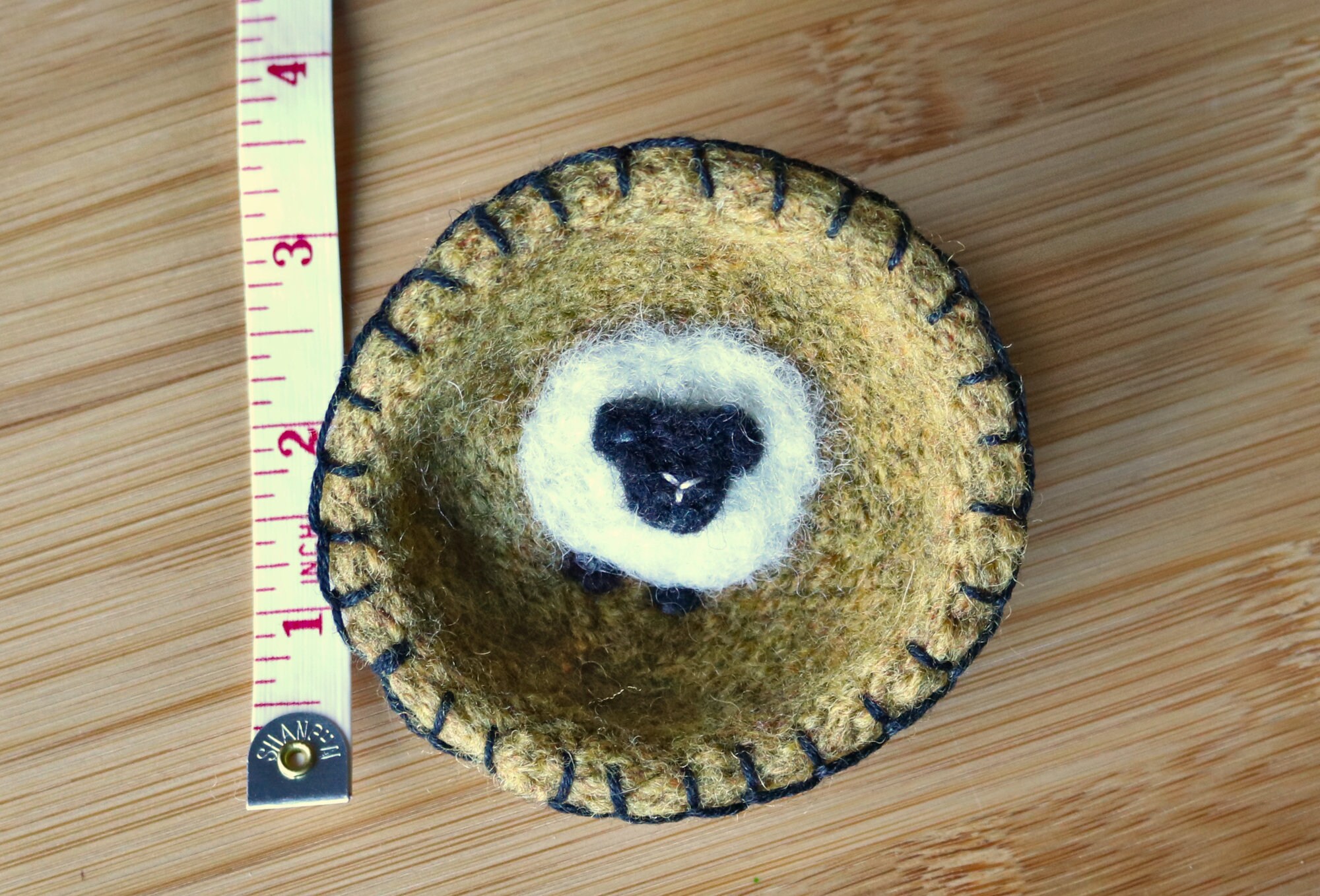 Mini Hand-knit & Felted Sheep Bowl Harvest Gold - Etsy