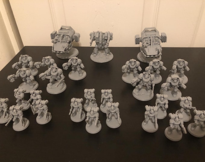 3D Printed Space Marine Army for Warhammer 40k - Etsy
