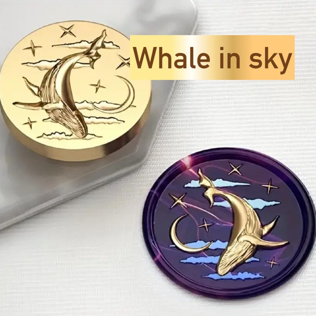 Dolphin/ Whale/ D20 Dice Wax Stamp Personalized Luminous Keychain - Etsy